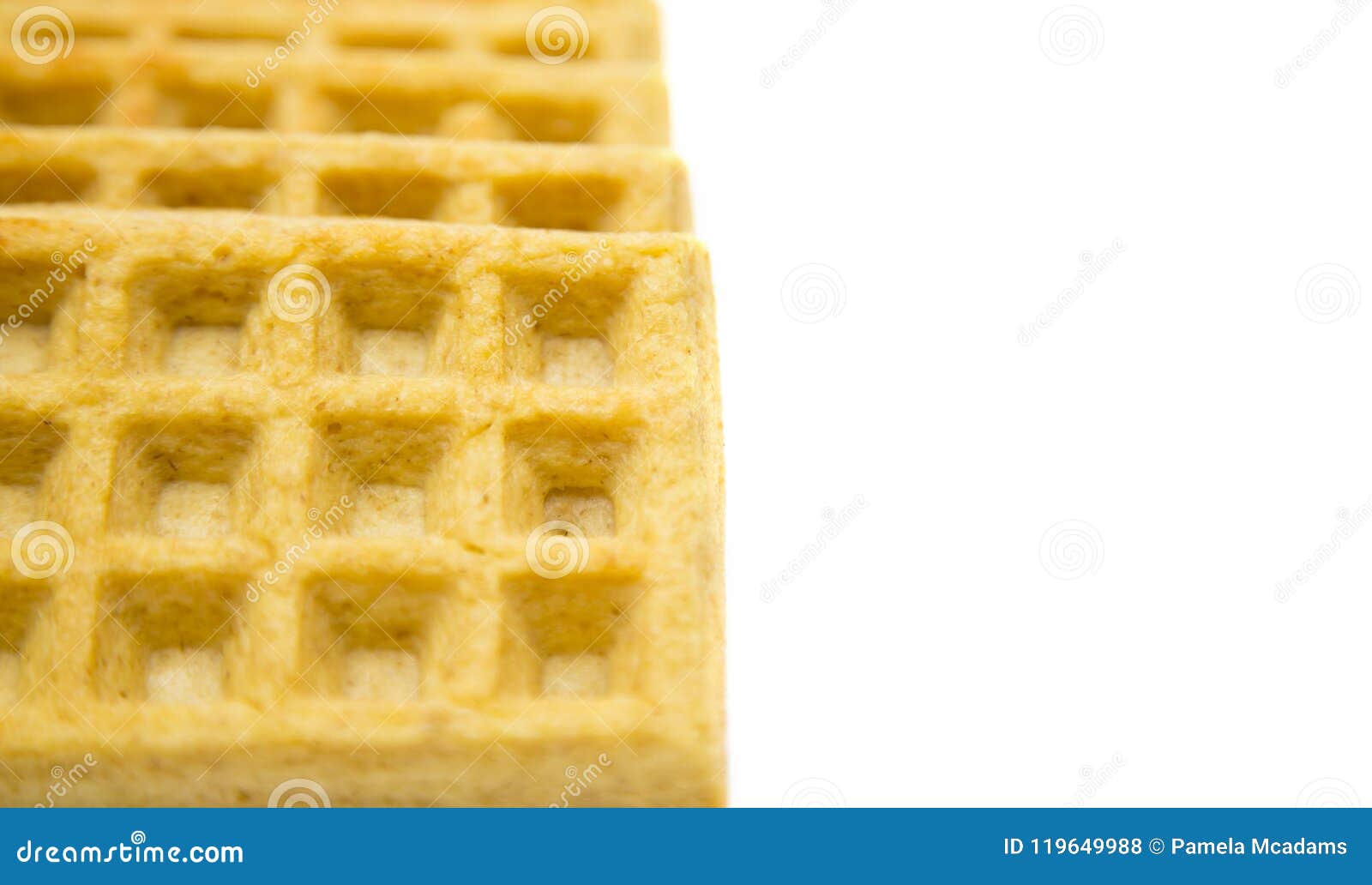 Rectangle Waffles on a White Background Stock Photo - Image of healthy ...