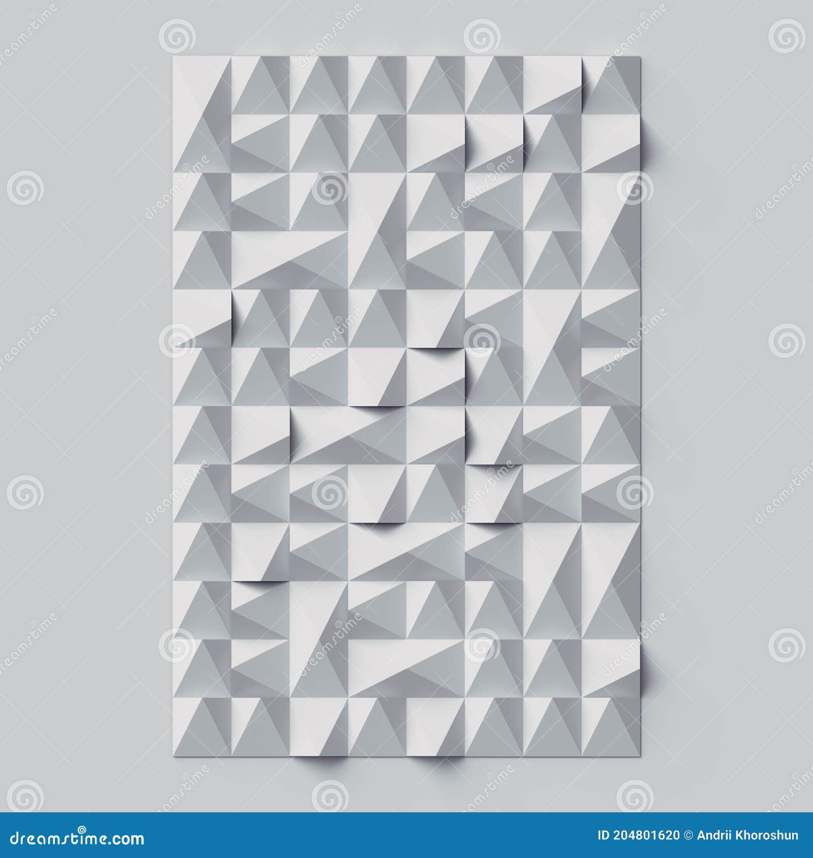 Rectangle with a White Geometric Pattern of Randomly Arranged Geometric ...