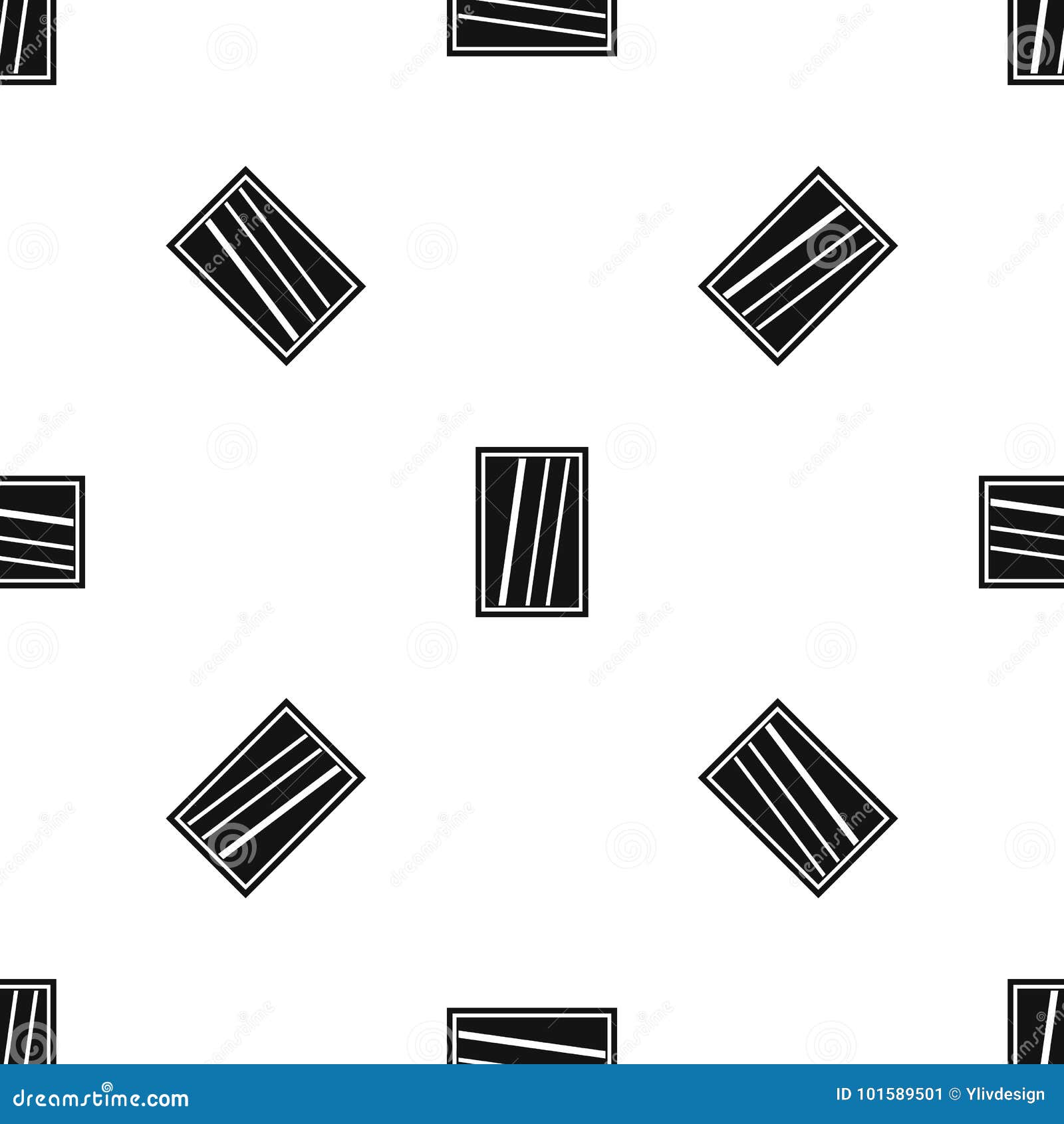 Rectangle Window Pattern Seamless Black Stock Vector - Illustration of ...