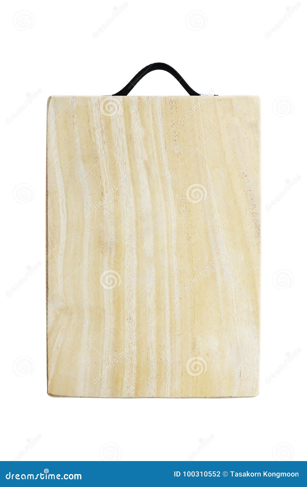 Rectangle Wooden Cutting Board Isolated on White Stock Photo - Image of ...