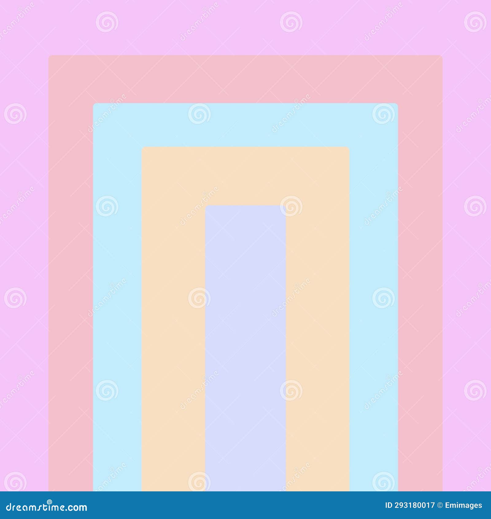 Rectangles Background with Pastel Color Palette Stock Illustration ...