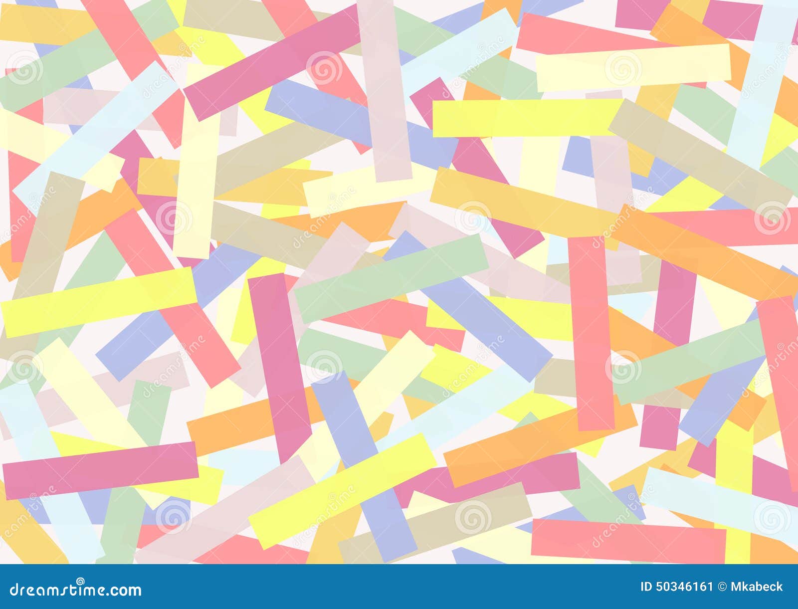 Rectangles in Candy Colors Crisscross Stacked Stock Illustration ...