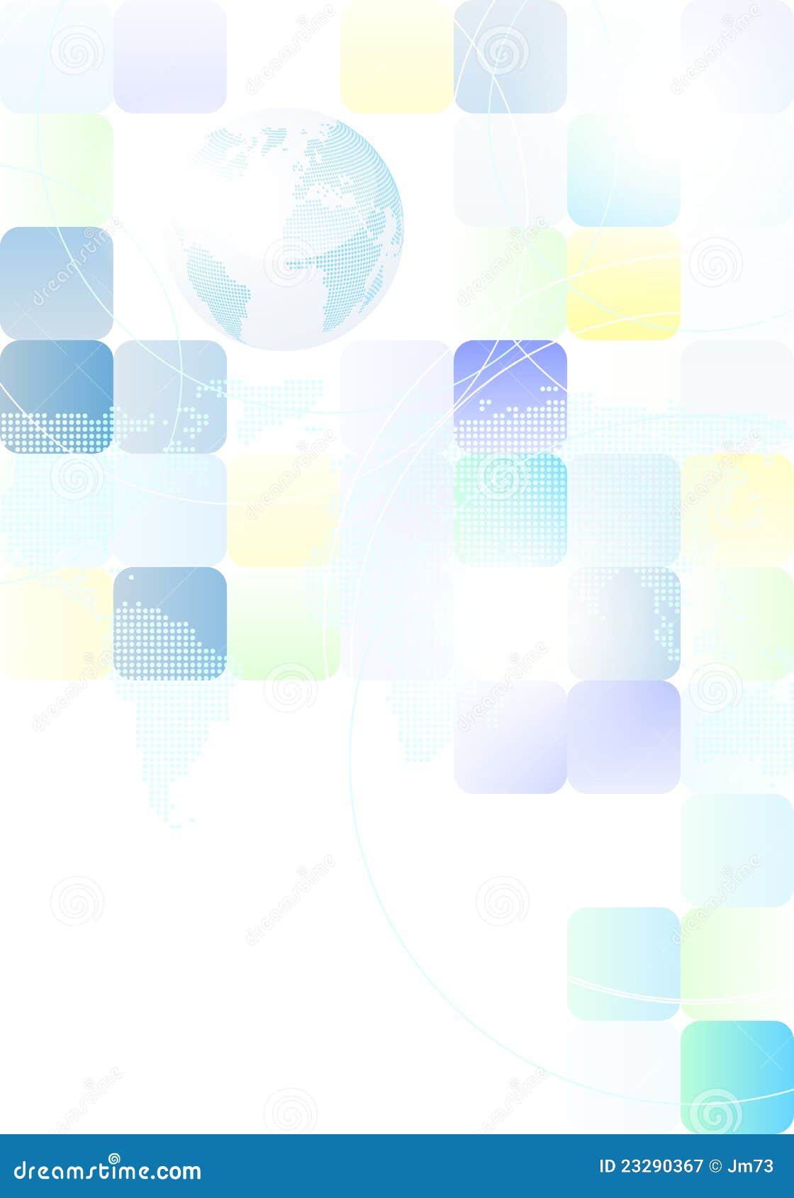 Rectangles Design with Globe Stock Vector - Illustration of ...