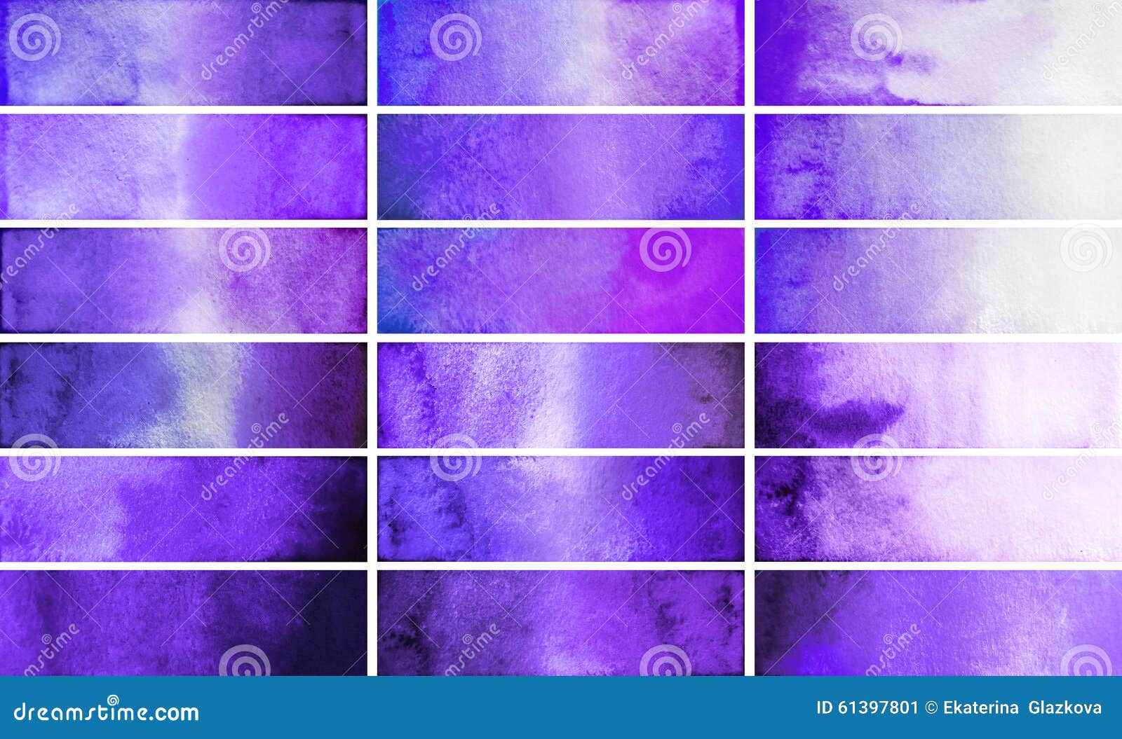 Rectangles Violets De Gradient D'aquarelle Illustration Stock ...