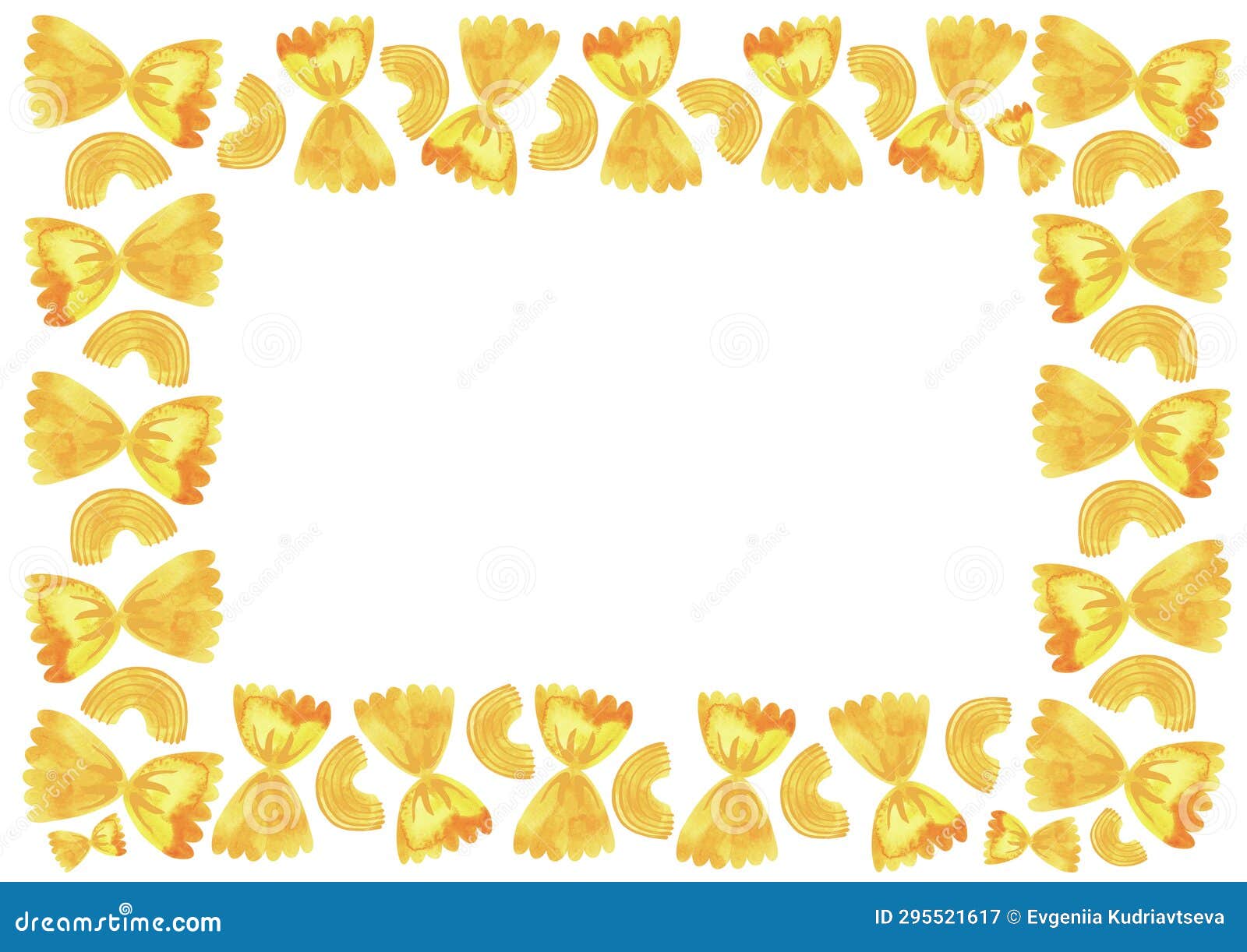 Rectangular A3 Frame Made of Different Types of Italian Pasta for ...