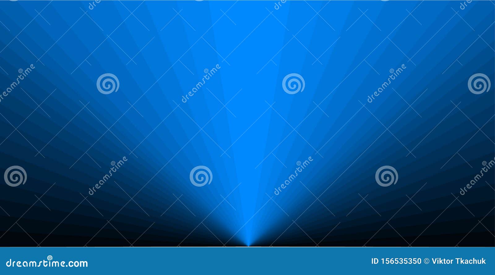 Rectangular Background in the Form of Blue Rays Stock Vector ...