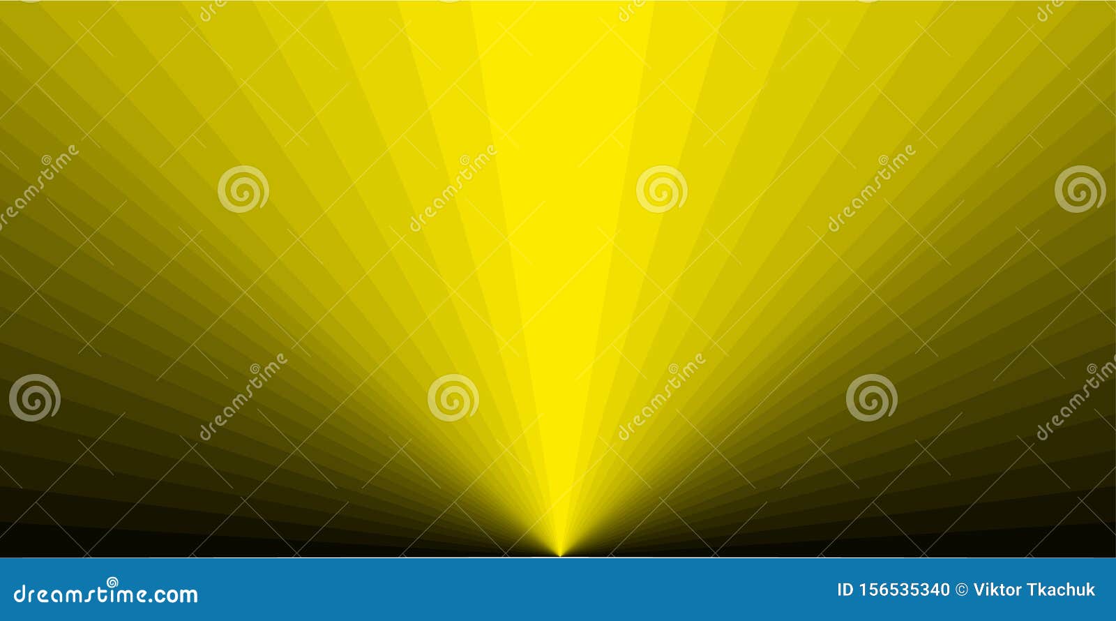 Background in the Form of Rays of Yellow Color. Stock Vector ...
