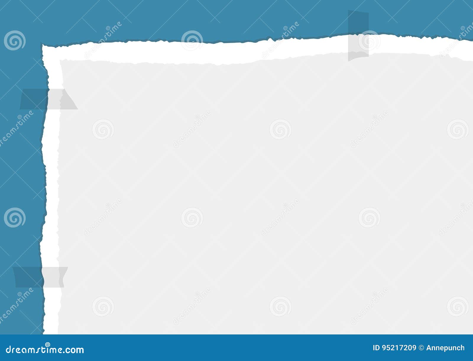 Rectangular Background with a Fragment of a Ragged Sheet. Adhered with ...