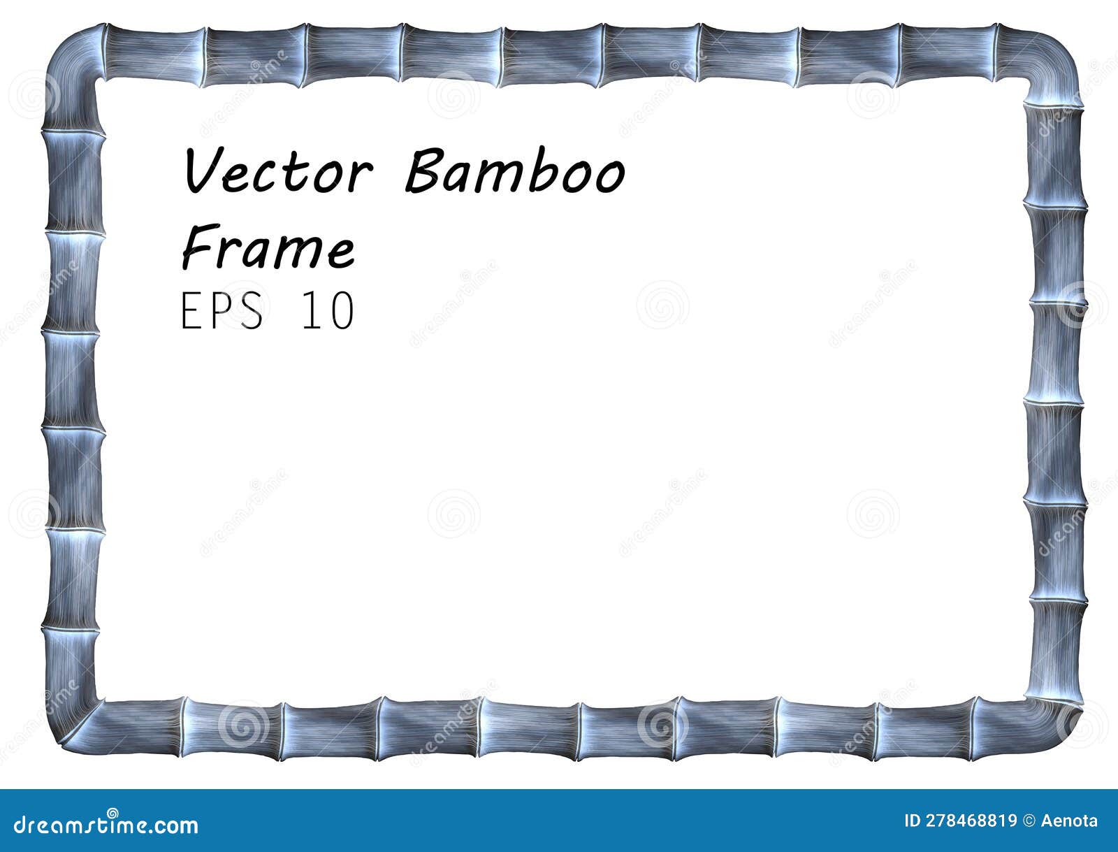 Rectangular Bamboo Frame - Indian Cane Cadre Stock Vector ...