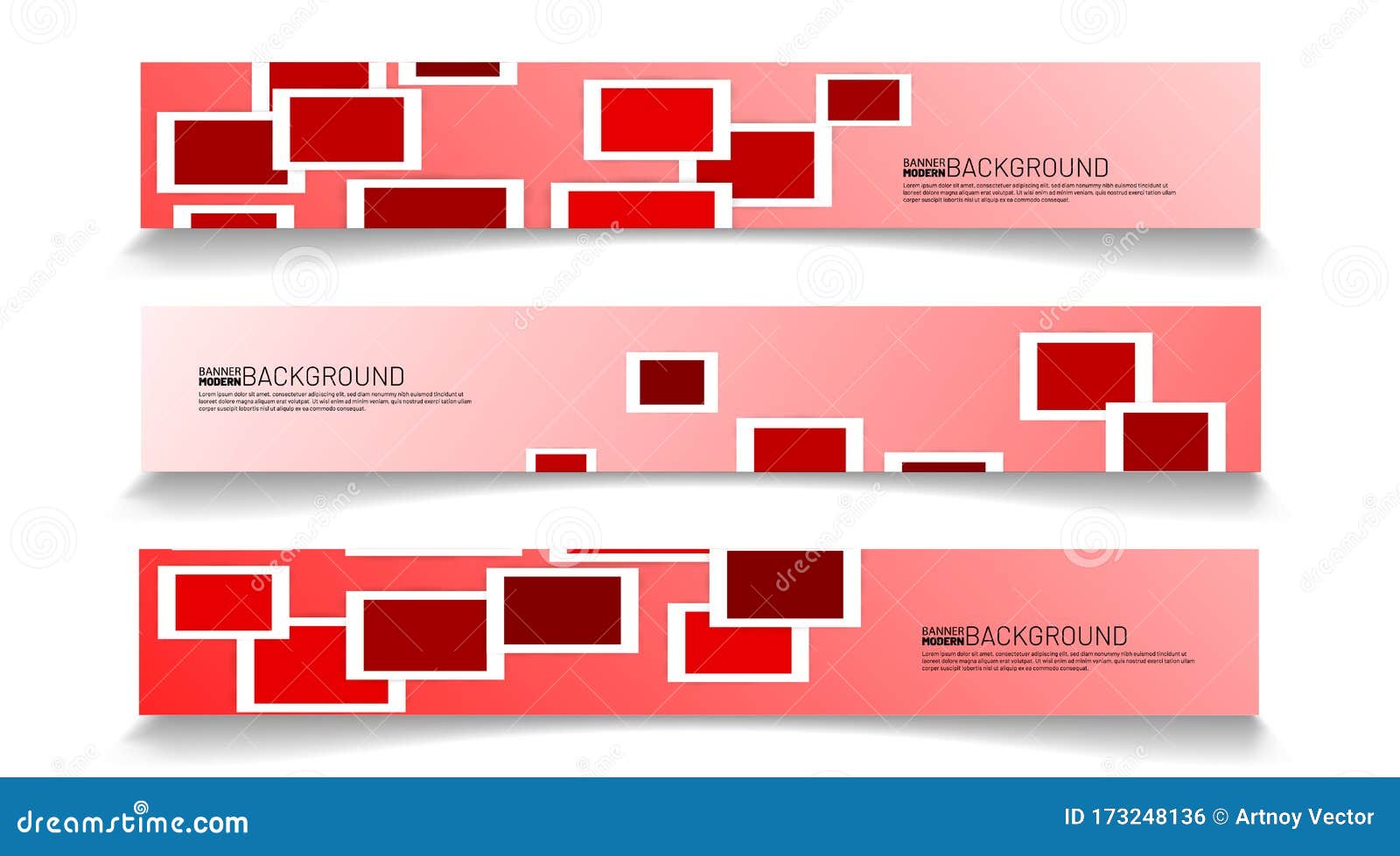 Rectangular Banner Background Vector. Geometric Shape Design Stock ...