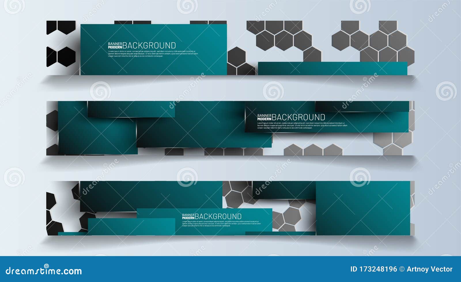 Rectangular Banner Background Vector. Geometric Shape Design Stock ...