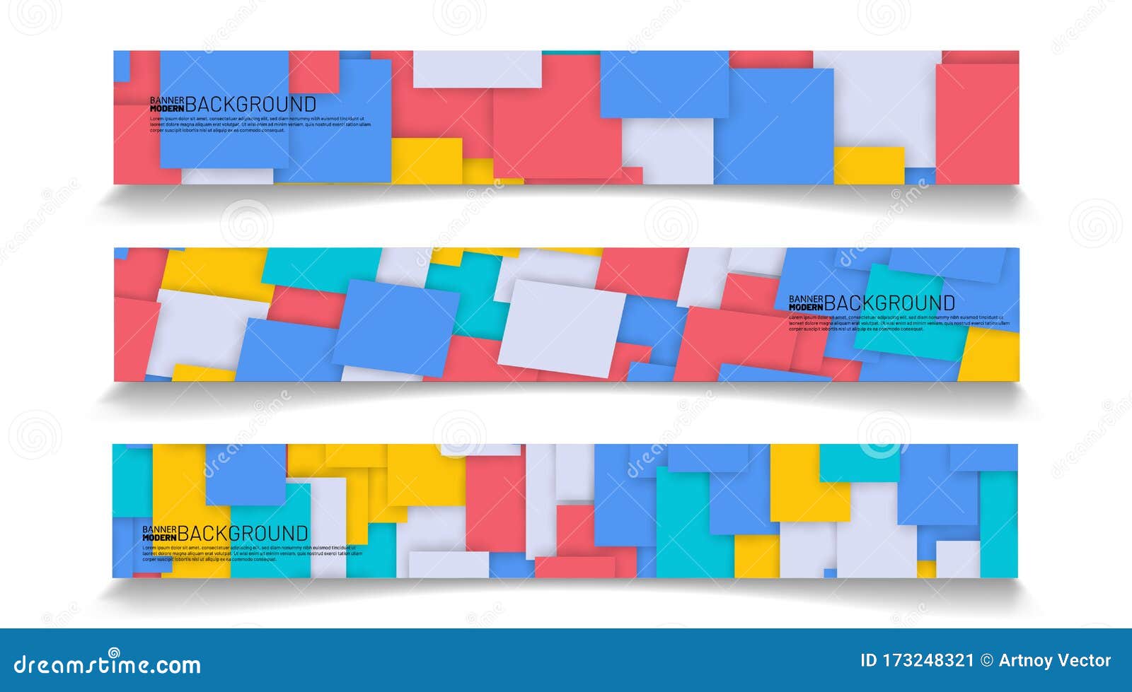 Rectangular Banner Background Vector. Geometric Shape Design Stock ...