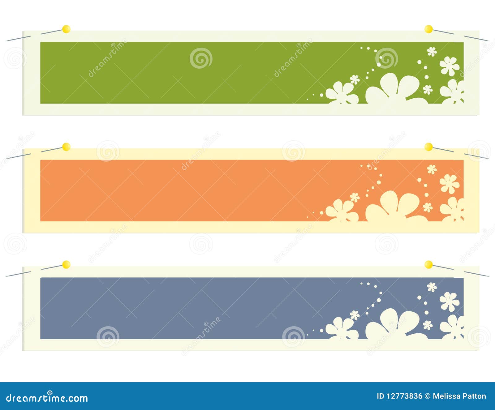 Rectangular Banner With Gold Stars Cartoon Vector | CartoonDealer.com ...