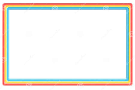 Rectangular Banner Frames, Borders, Painted on Transparent Background ...