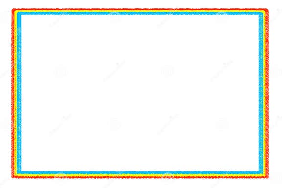 Rectangular Banner Frames, Borders, Painted on Transparent Background ...