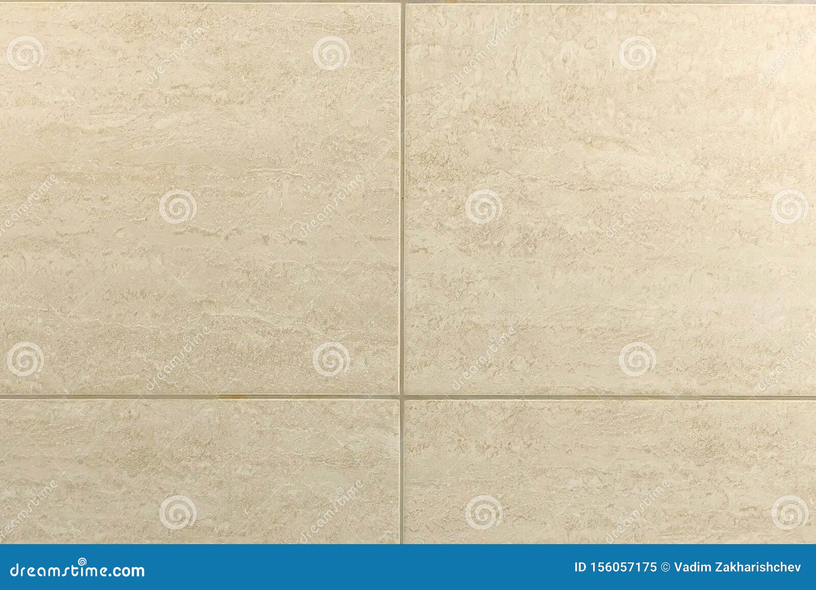 Rectangular Beige Tiles on the Wall. Background or Texture. Stock Image ...