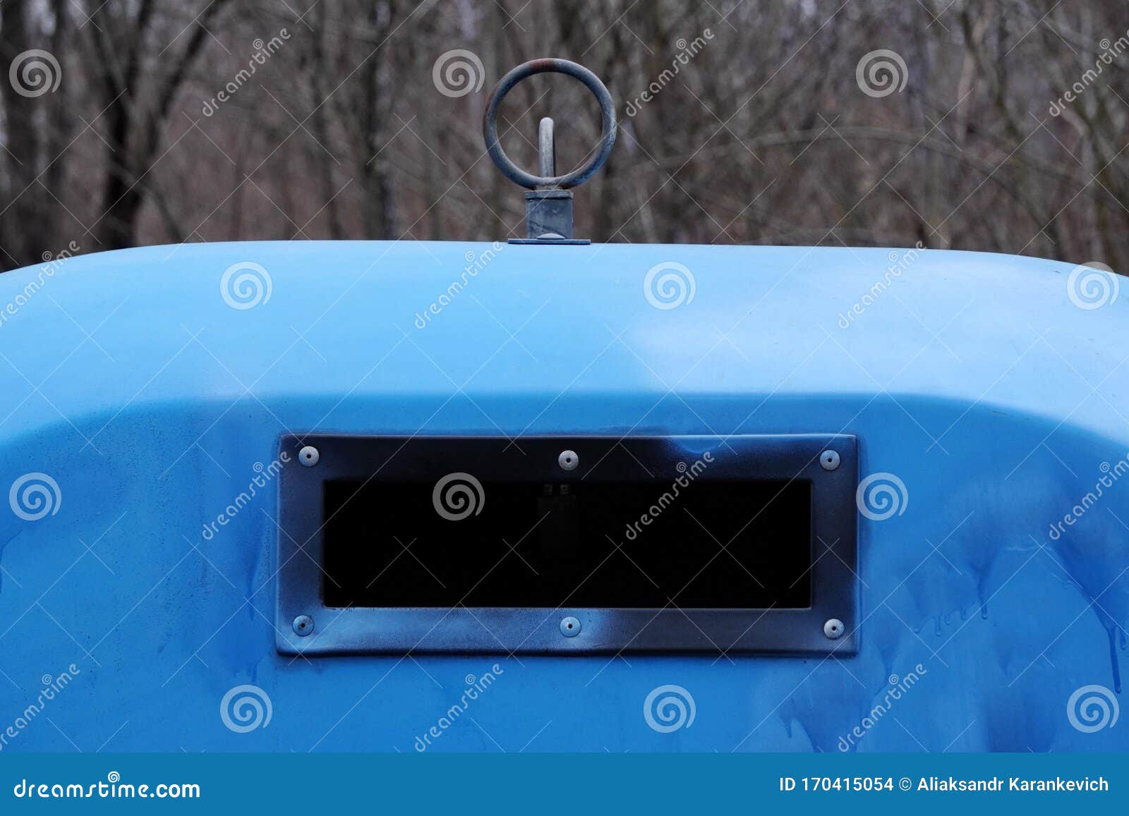 Rectangular Black Hole, an Opening in the Blue Bins for Separate ...