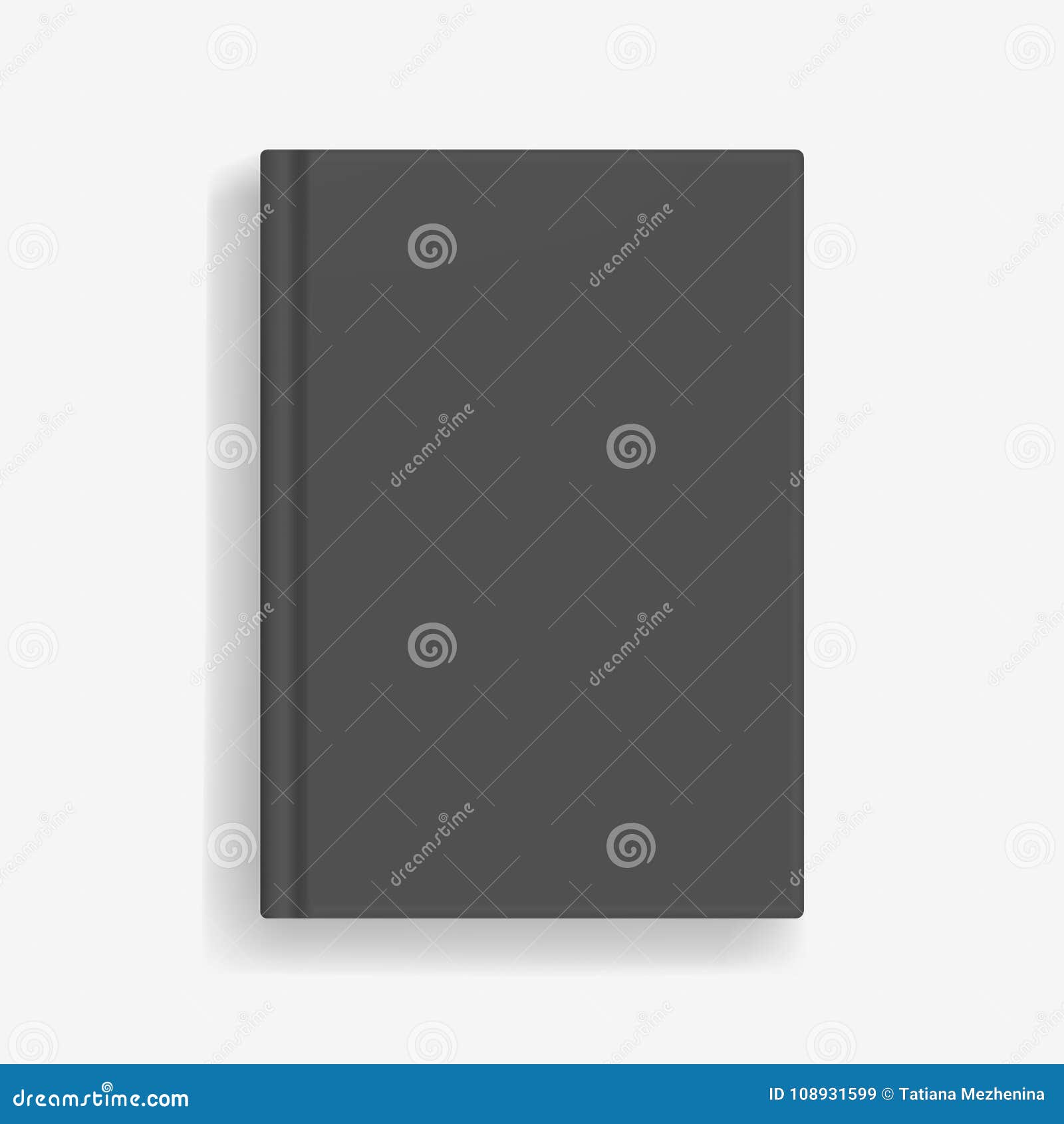 Rectangular Blank Realistic Children's Book Mockup Template Isolated ...