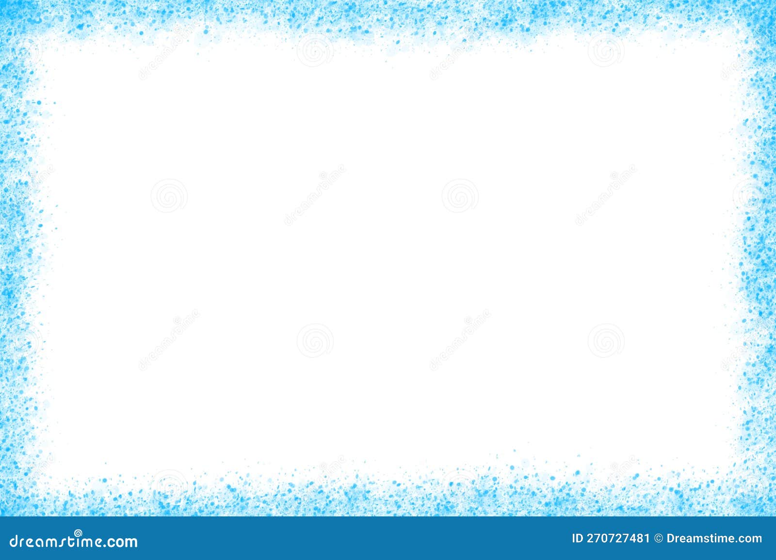Rectangular Blue Banner Frames, Borders, Painted on Transparent ...
