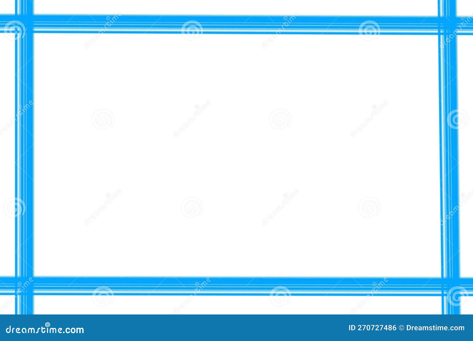 Rectangular Blue Banner Frames, Borders, Painted on Transparent ...