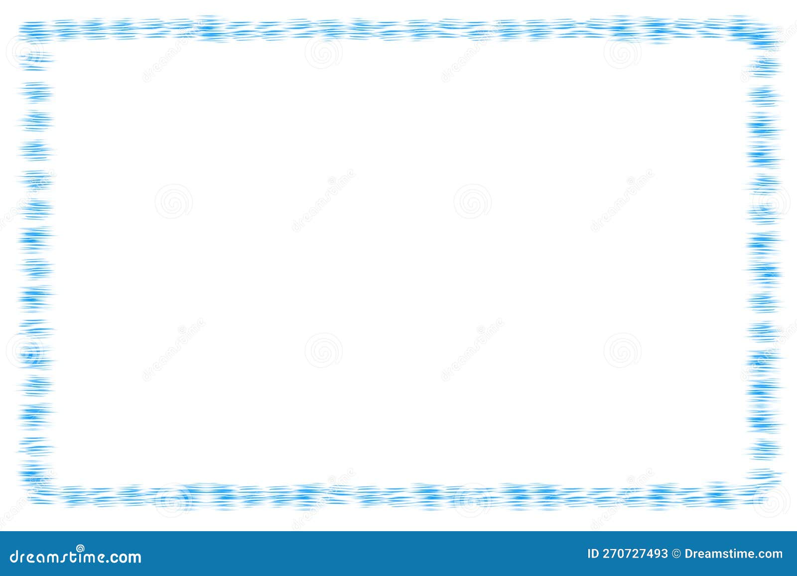 Rectangular Blue Banner Frames, Borders, Painted on Transparent ...