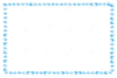 Rectangular Blue Banner Frames, Borders, Painted on Transparent ...