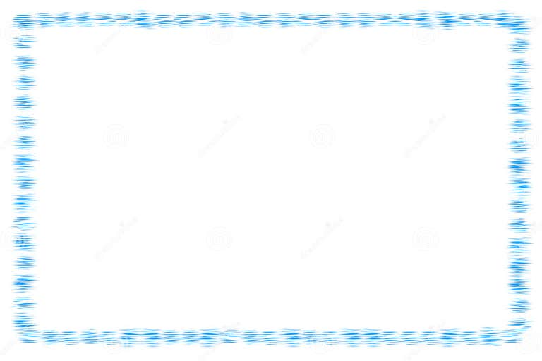 Rectangular Blue Banner Frames, Borders, Painted on Transparent ...