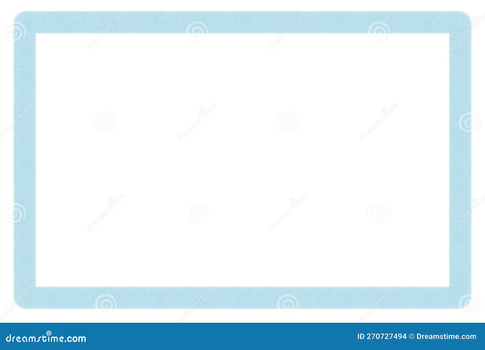 Rectangular Blue Banner Frames, Borders, Painted on Transparent ...