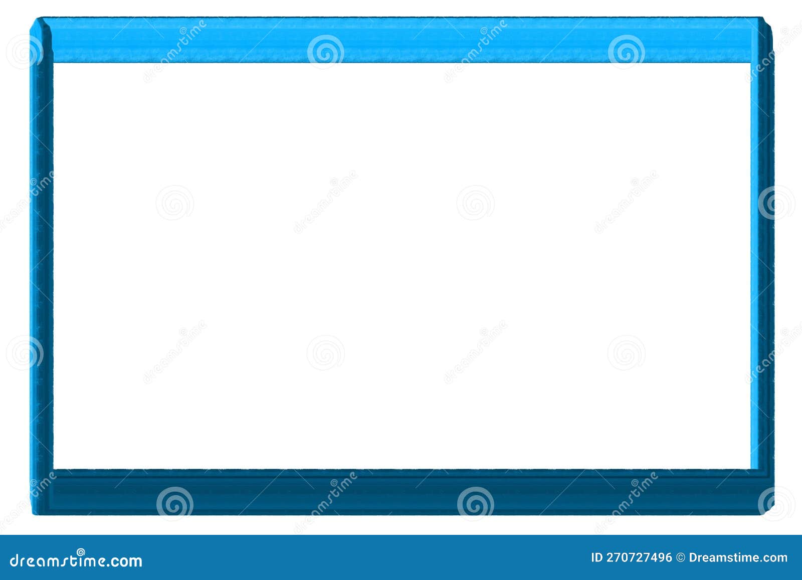Rectangular Blue Banner Frames, Borders, Painted on Transparent ...