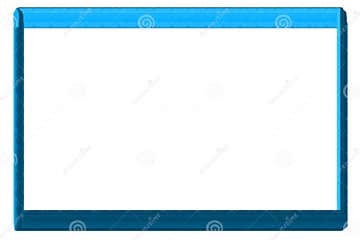Rectangular Blue Banner Frames, Borders, Painted on Transparent ...
