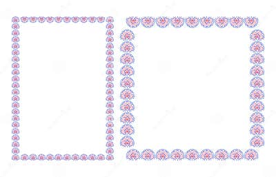 Rectangular Border Frame Template with Flourish Decoration. Onion ...