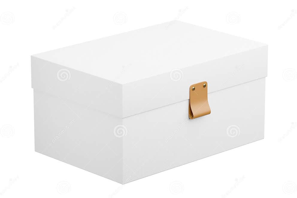 Rectangular Box Covered with White Fabric Pattern Looks Beautiful and ...