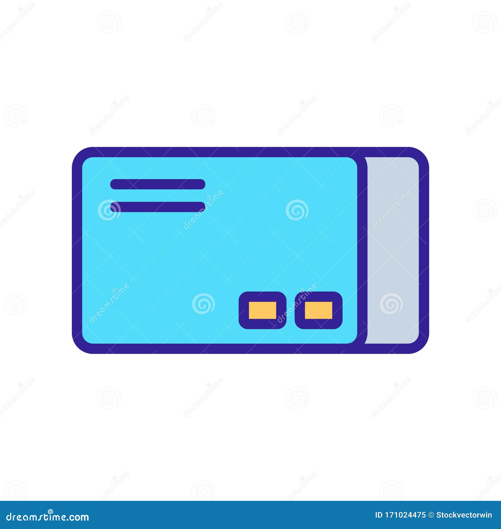 Rectangular Box Icon Vector. Isolated Contour Symbol Illustration Stock ...
