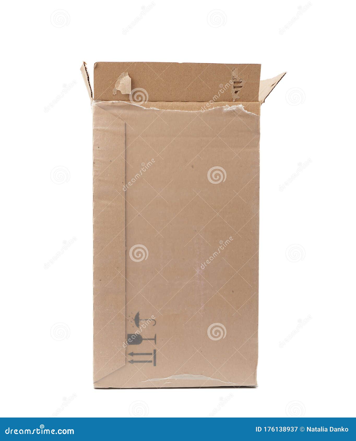Rectangular Box Wrapped in Transparent Polyethylene Stock Image - Image ...