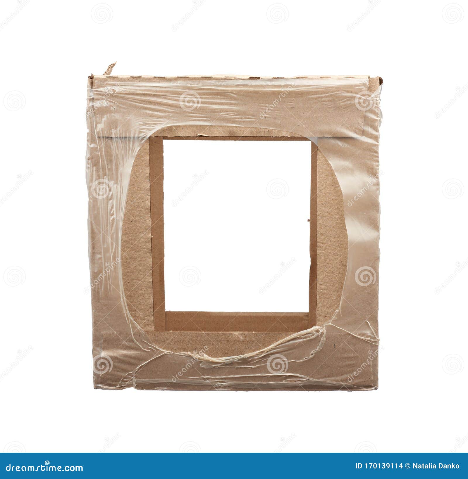 Rectangular Box Wrapped in Transparent Polyethylene, Box for ...