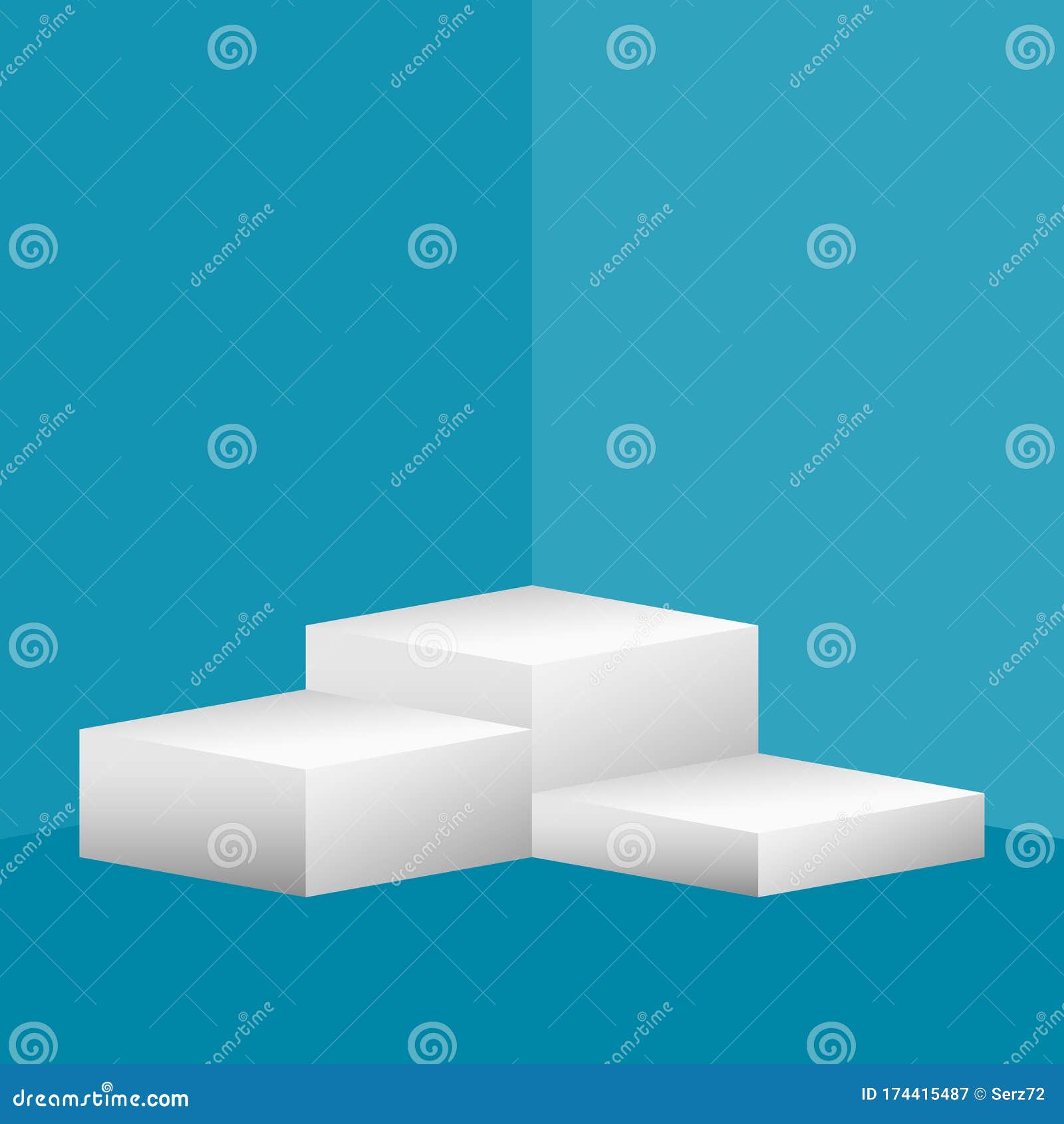 Rectangular Boxes for Demonstration Stock Vector - Illustration of ...