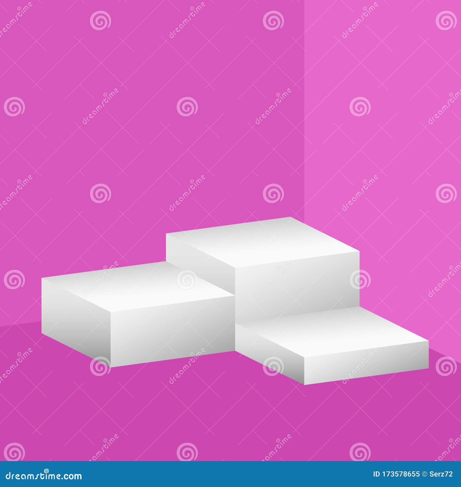 Rectangular Boxes for Demonstration Stock Vector - Illustration of ...