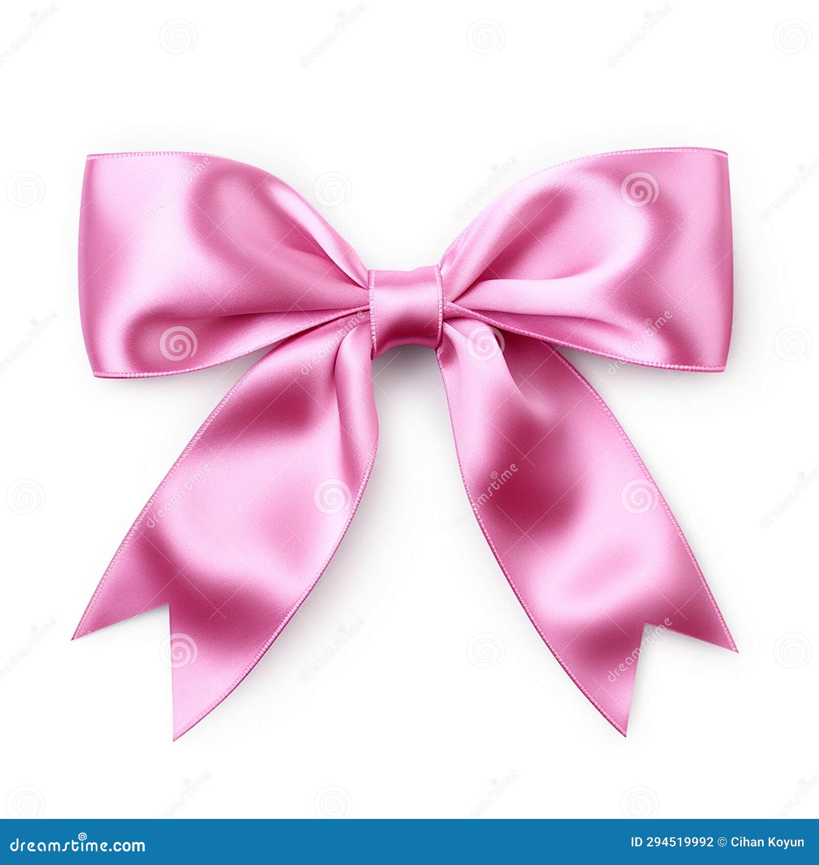 Rectangular Breast Cancer Awareness Ribbon on White Background Stock ...