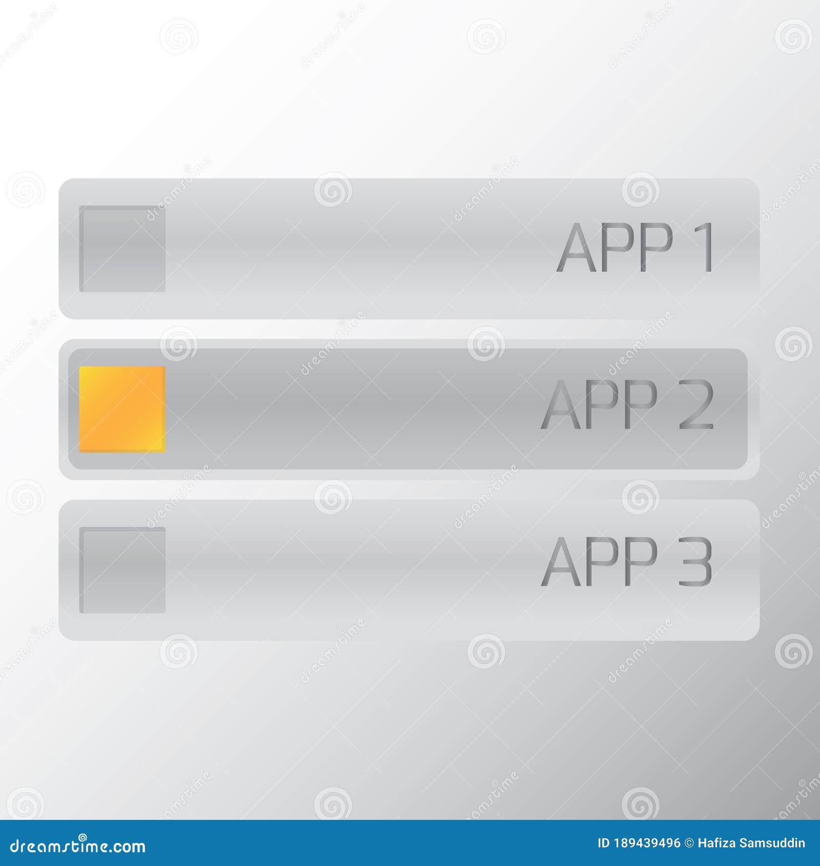 Rectangular Buttons. Vector Illustration Decorative Design Stock Vector ...