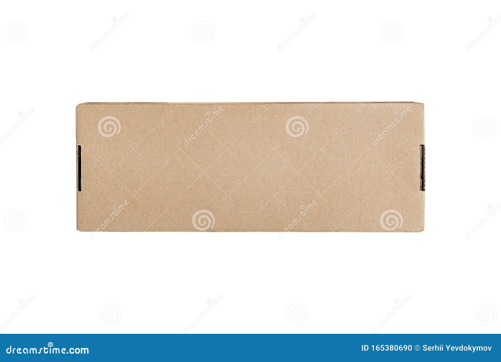 Rectangular Carton Box for Delivery. Isolate Stock Photo - Image of ...
