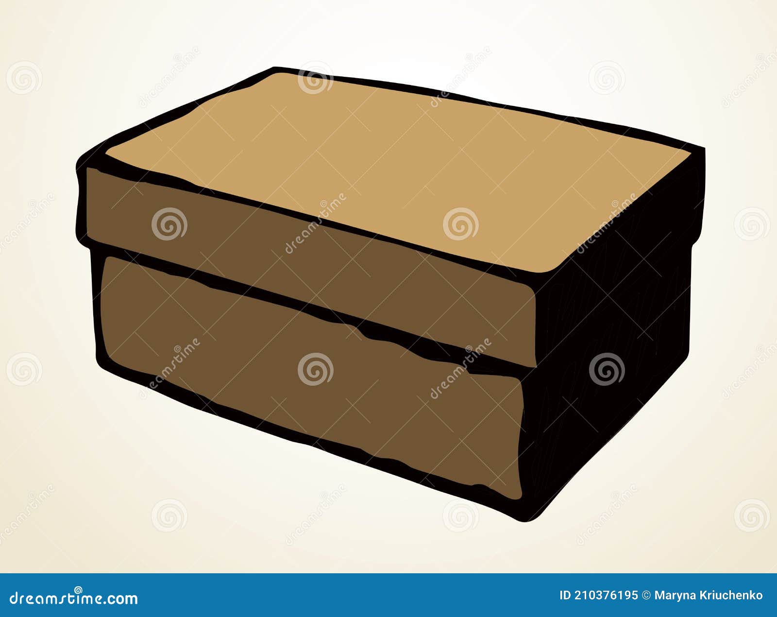 Rectangular Carton Packaging. Vector Drawing | CartoonDealer.com #210376195