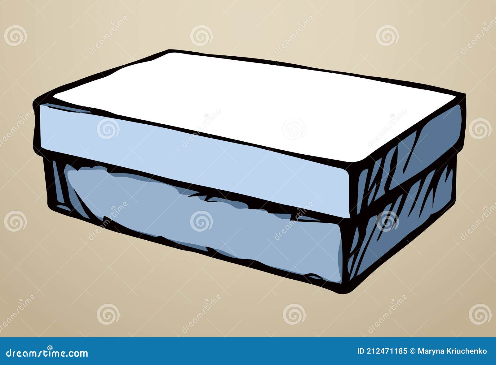 Rectangular Carton Packaging. Vector Drawing Stock Vector ...