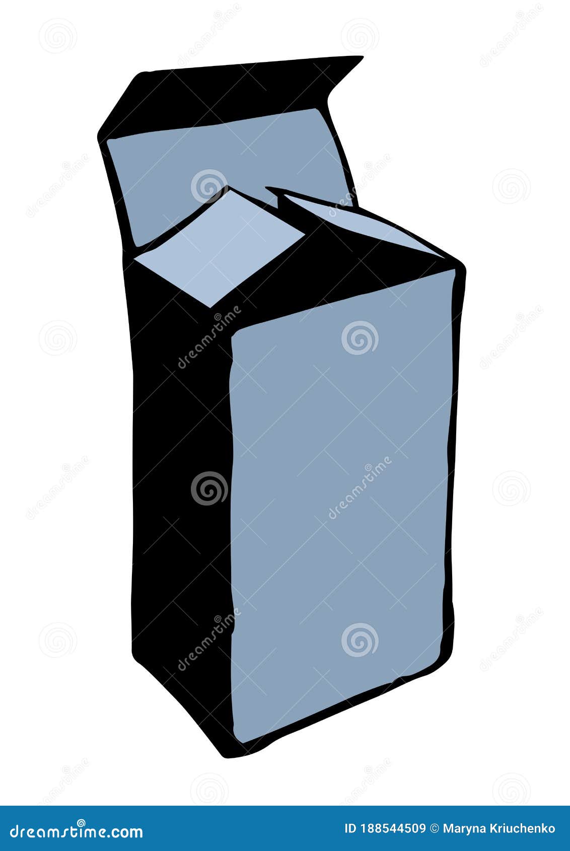 Rectangular Carton Packaging. Vector Drawing | CartoonDealer.com #259335447
