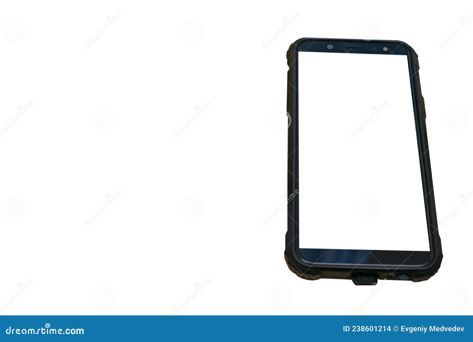 Rectangular Case of a Mobile Phone, Smartphone with a Blank Screen ...