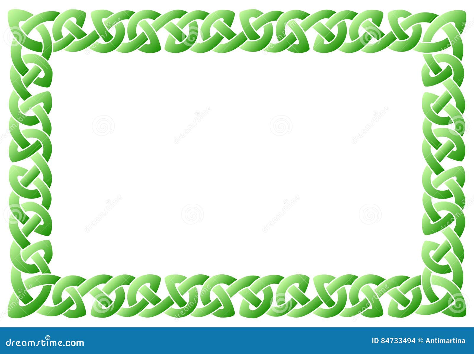 Rectangular Celtic Ornamental Frame Stock Vector - Illustration of ...