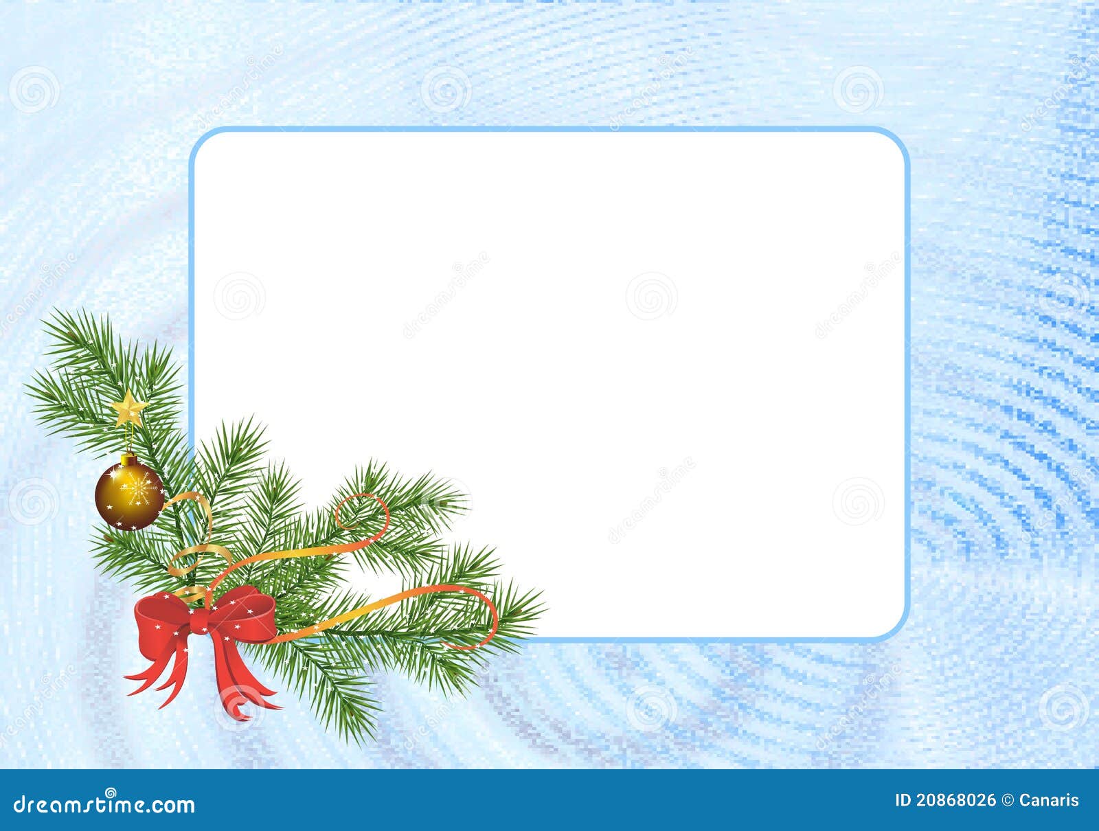 Rectangular Christmas Frame, Cdr Vector Stock Vector - Illustration of ...