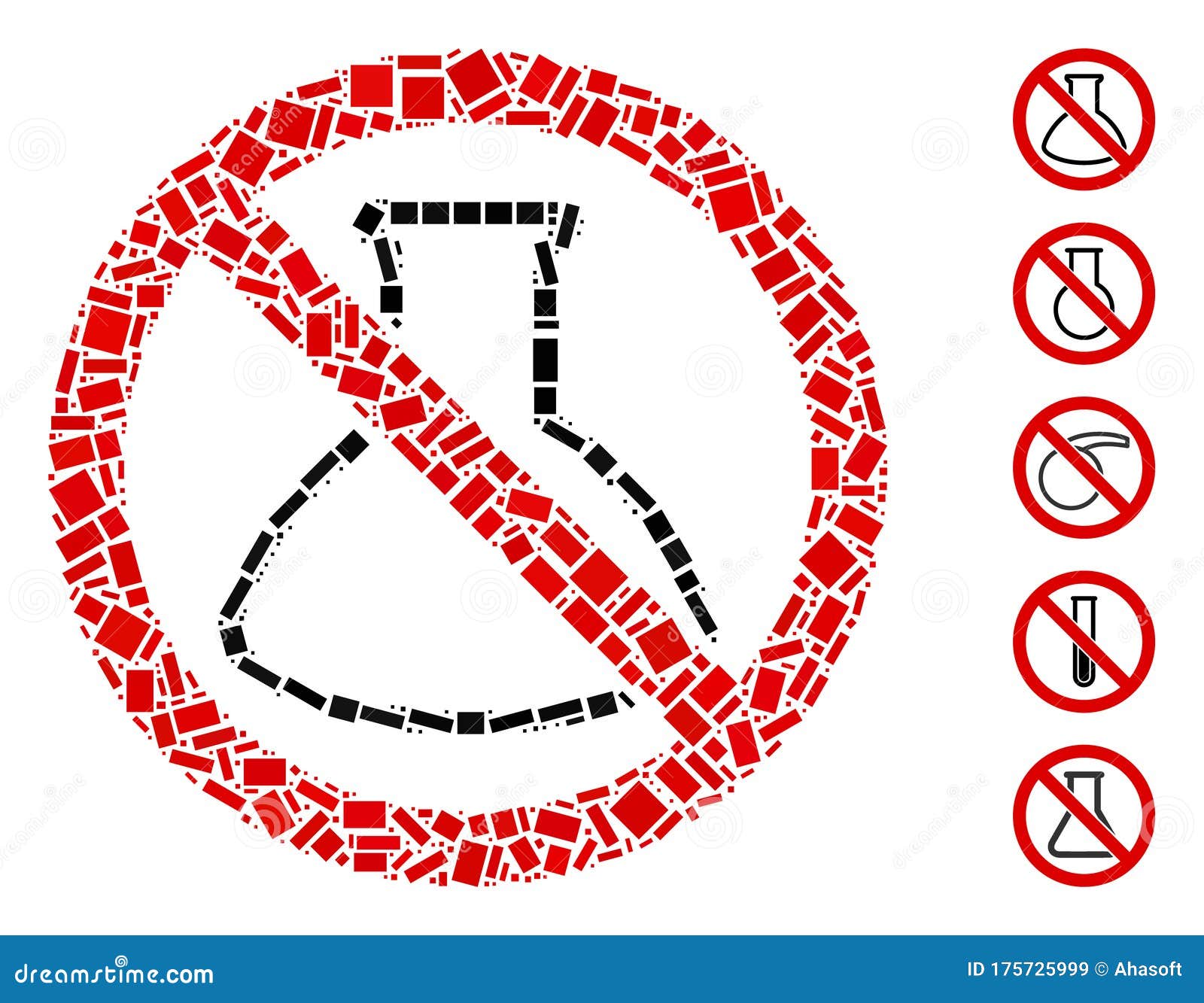 Rectangular Collage No Analysis Retort Stock Illustration ...