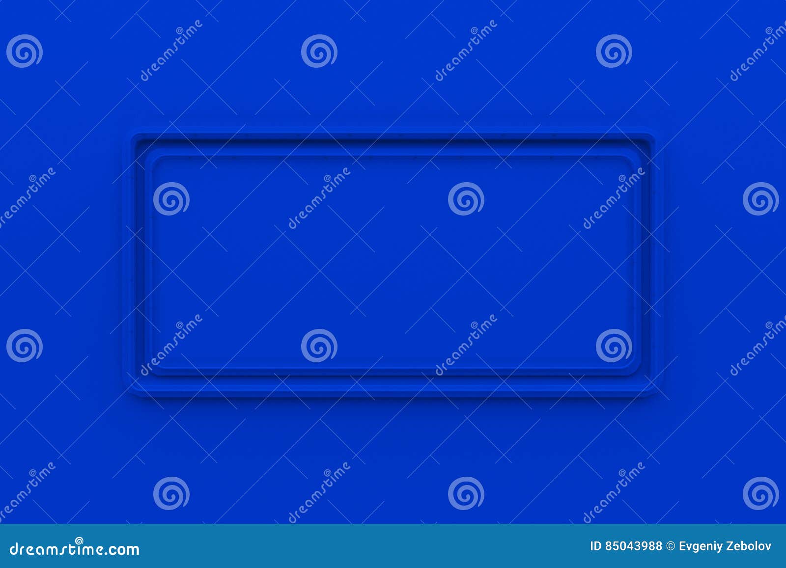 Rectangular Colored Plate with Corners from Tubes Stock Illustration ...