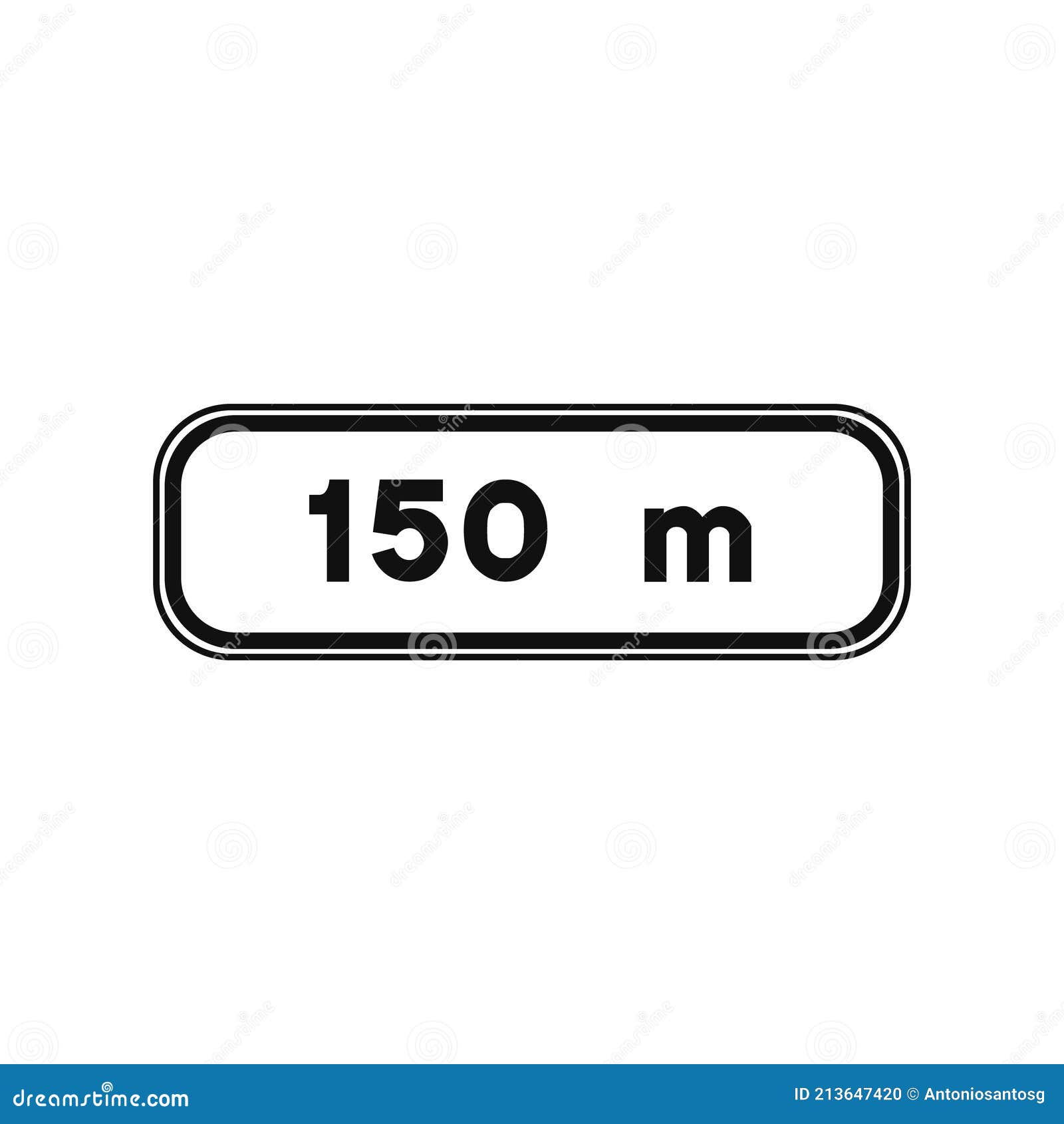 Rectangular Complementary Panel In Black And White, Isolated On White ...