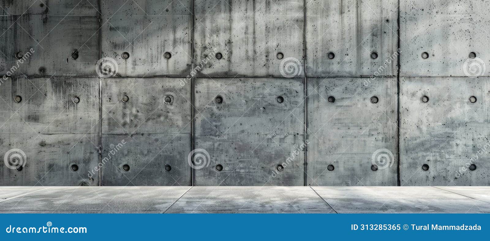 A Rectangular Wooden Fixture with Holes, Set on a Concrete Floor Stock ...